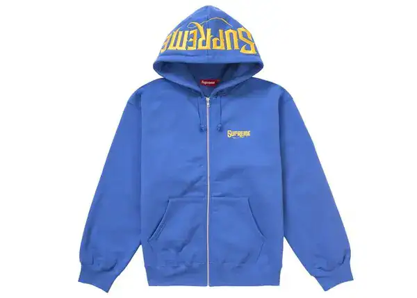 トップス supreme Mister Cartoon Zip Up Hooded Supreme Mister Cartoon Zip Up Hooded Sweatshirt - Washed Royal